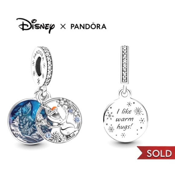Pandora | Jewelry | Pandora Disney Frozen Snow Olaf Double Dangle Charm ...